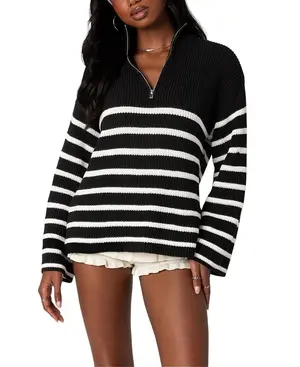 Women's Black White Sweaters