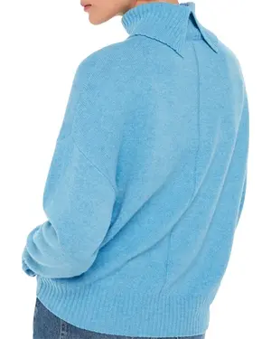 Whistles Chest Pocket Turtleneck Sweater