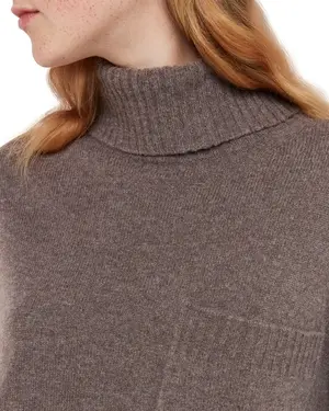 Whistles Pocket Turtleneck Sweater