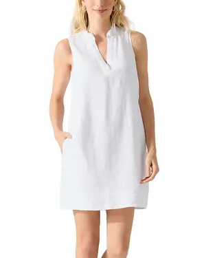 Tommy Bahama Two Palms Double Ruffle Dress - White