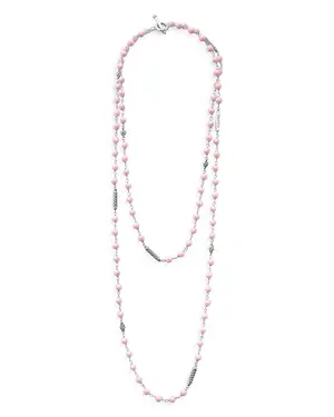 Lagos Sterling Silver Caviar Icon Station Necklace