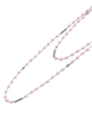 Lagos Sterling Silver Caviar Icon Station Necklace