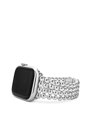 Lagos Smart Caviar Taper Apple Watch Bracelet - Silver