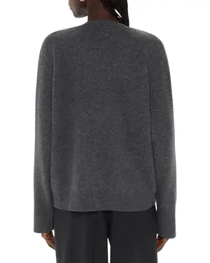 Whistles Wool Relaxed Fit Cardigan - Dark Gray