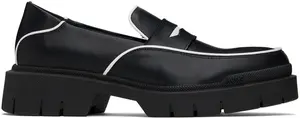 Hugo Hugo Black Contrast Loafers - 001-black