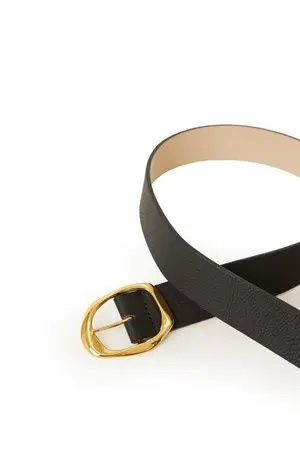 B-low The Belt Edmond Mini Leather Belt - Black Gold