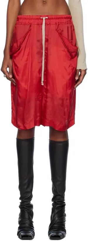 Rick Owens Rick Owens Red Boxer Shorts - 03 Cardinal Red