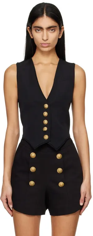 Balmain Balmain Buttoned Vest - 0pa Noir