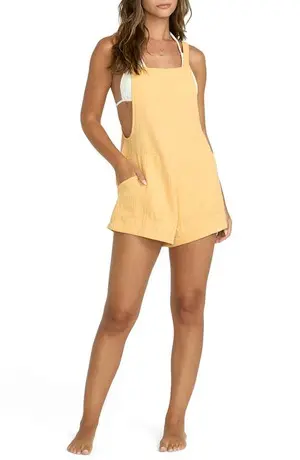 BILLABONG Beach Crush Cotton Gauze Romper - Gold Coast
