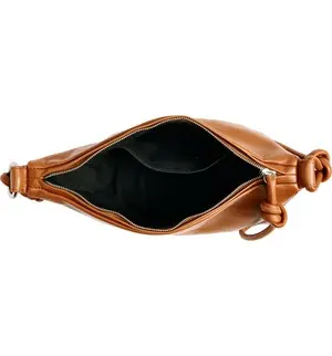 Dries Van Noten Bombe Leather Sling Bag In Tan - 60% Off