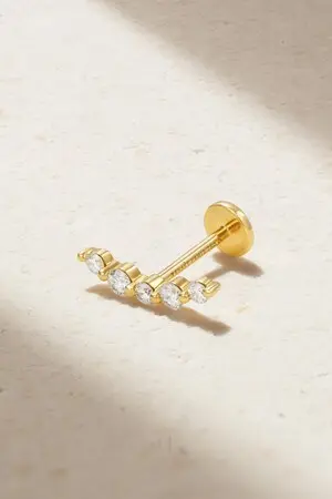 PERSEE 18-karat Diamond Ear Stud - Gold