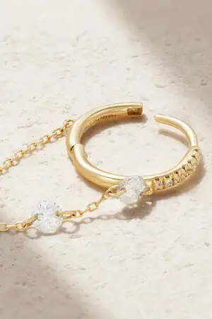 PERSEE 18-karat Diamond Earring - Gold