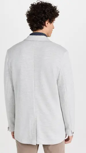 Faherty Brand Inlet Knit Blazer - Heather Grey