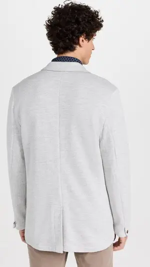 Faherty Brand Inlet Knit Blazer - Heather Grey