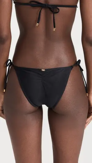 PQ SWIM Lace Tie Side Bikini Bottom - Midnight