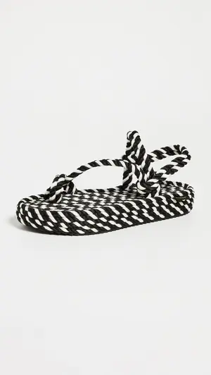 BOHONOMAD Hawaii Rope Platform Sandals