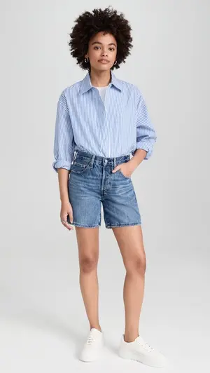 LEVI'S 501 Mid-thigh Denim Shorts - Blue Beauty