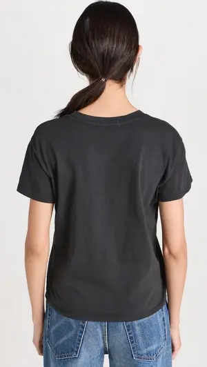 PERFECTWHITETEE Harley Cotton Boxy Crew Tee - Vintage Black