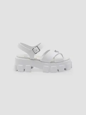 Prada Monolith Rubber Sandals - White