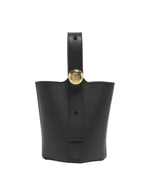 Loewe Mini Pebbled Leather Bucket Bag - Black