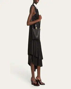 Loewe Mini Pebbled Leather Bucket Bag - Black
