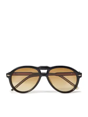 JACQUES MARIE MAGE Valkyrie Aviator-style Acetate Sunglasses
