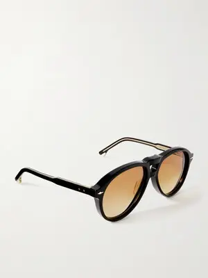 JACQUES MARIE MAGE Valkyrie Aviator-style Acetate Sunglasses