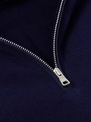 Peter Millar Excursionist Flex Wool-blend Half-zip Sweater - Blue