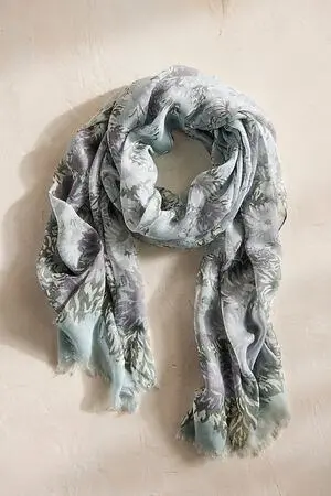 ELIZABETH GILLETT Bloom Scarf - Grey