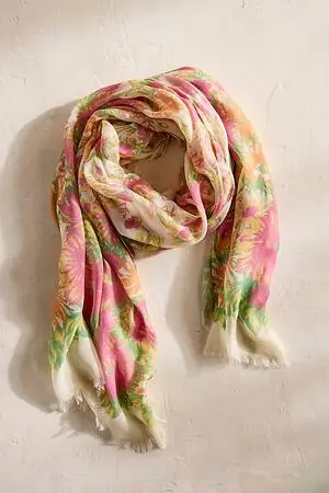 ELIZABETH GILLETT Bloom Scarf - Pink