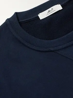 Mr P. Cotton-jersey Sweatshirt - Blue