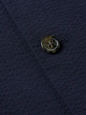 A.p.c. Cotton-seersucker Overshirt - Blue