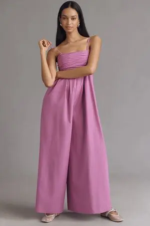 HUTCH Mabel Sleeveless Wide-leg Jumpsuit - Pink