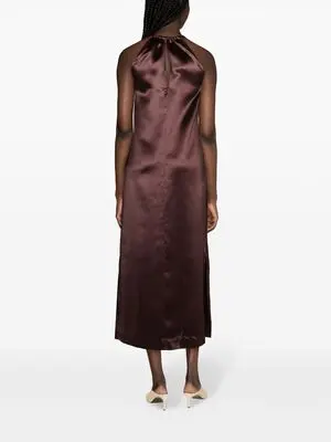 Loulou De Saison Morene Halterneck Maxi Dress - Purple