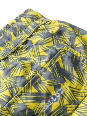 Kiton Graphic-print Swim Shorts - Yellow