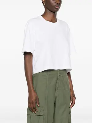 AGOLDE Anya Cropped T-shirt - White