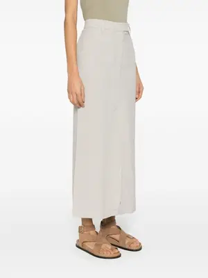 Brunello Cucinelli Fluid Twill Maxi Skirt