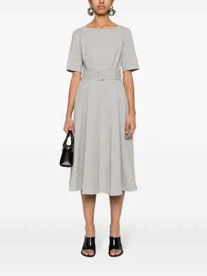 P.a.r.o.s.h Dart-detail A-line Dress - Grey