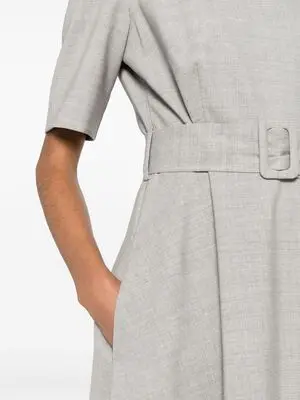 P.a.r.o.s.h Dart-detail A-line Dress - Grey