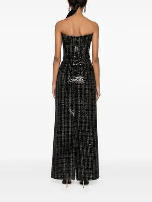 Balmain Sequinned Tweed Gown