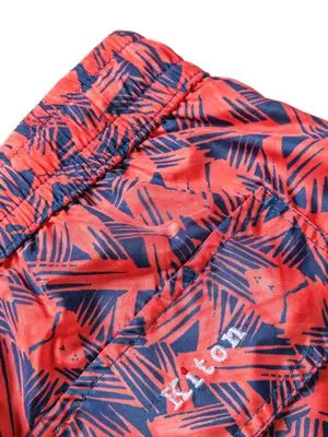 Kiton Graphic-print Swim Shorts - Pink