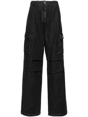 Coperni Mid-rise Wide-leg Jeans - Black