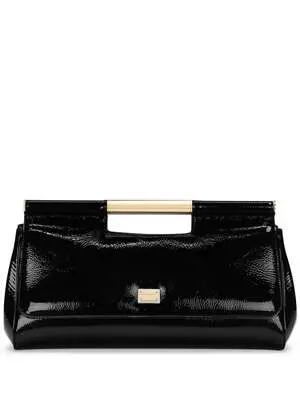 Dolce & Gabbana Patent-leather Clutch - Black