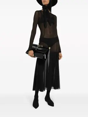 Dolce & Gabbana Patent-leather Clutch - Black