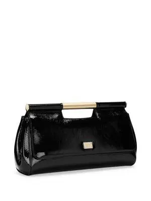 Dolce & Gabbana Patent-leather Clutch - Black