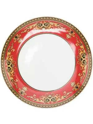 Versace Medusa Porcelain Plate - Red
