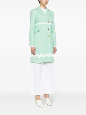 Patou Wave Tweed Coat