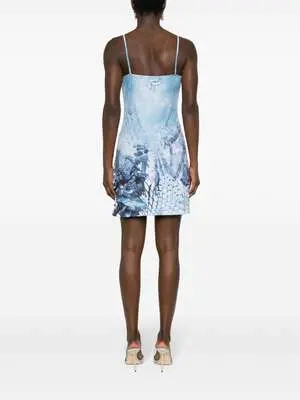 DIESEL® Abstract Print Mini Dress