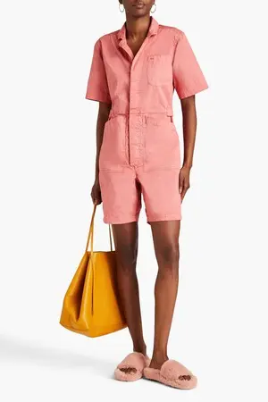 ALEX MILL Stretch-cotton Poplin Playsuit