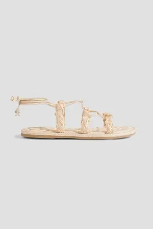 Sam Edelman Zariah Faux Raffia Sandals - Cream